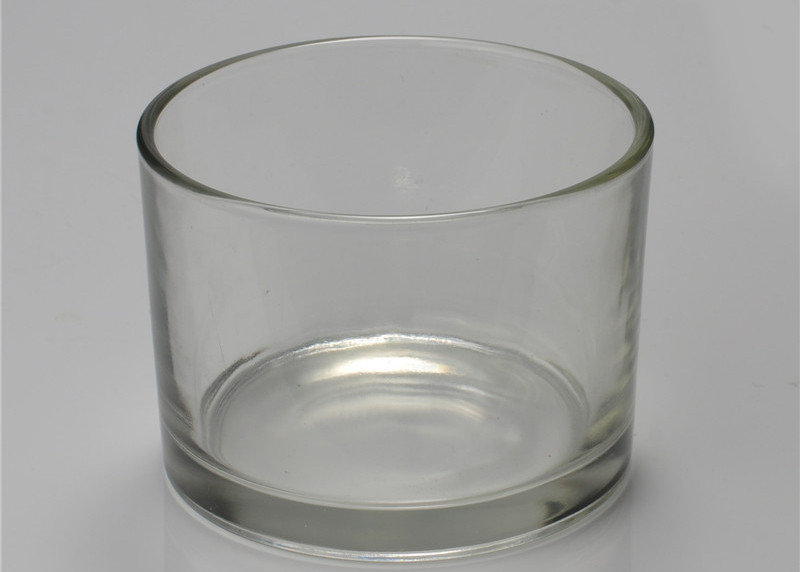 Clear Crystal Glass Tealight Holders Container Handicraft For Votive