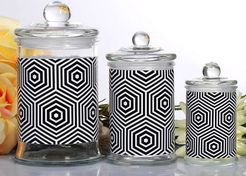 Customized Candle Glass Containers Storage Jar With Lid 710ml