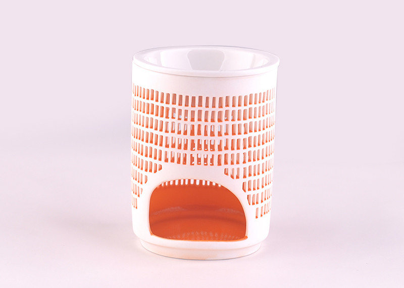 Coloured Ceramic Aroma Burner with Lid , Ceramic Tealight Candle Holders