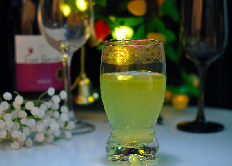 220ml Blown Water Glass Tumblers With Decal Juice Drinking Cup