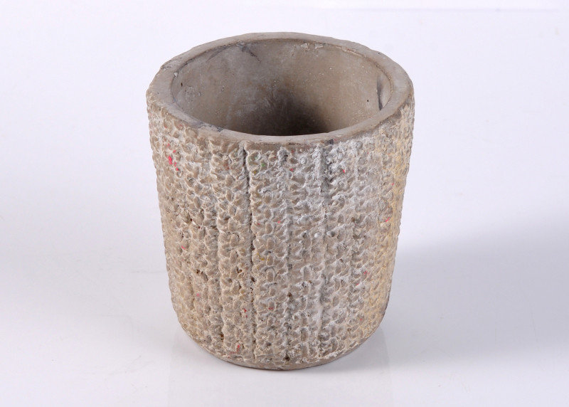 Rough Handled Votive Ceramic Candle Holder For Home Decoration