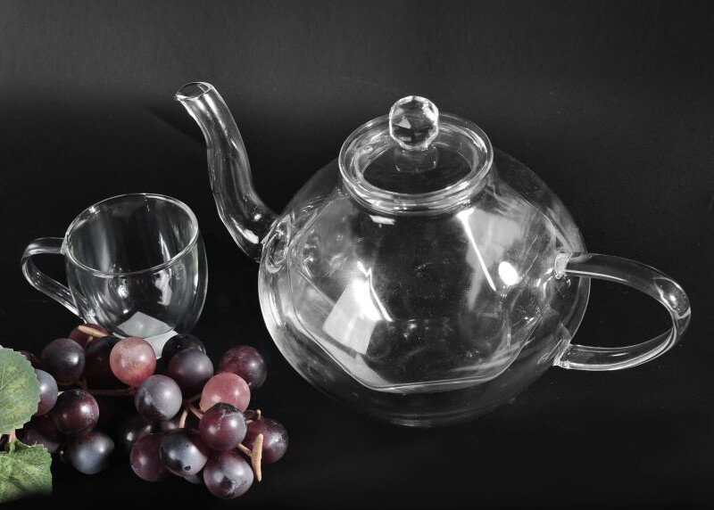Hand Made Heat Resistance double wall insulated cup and Teapot , Healthy