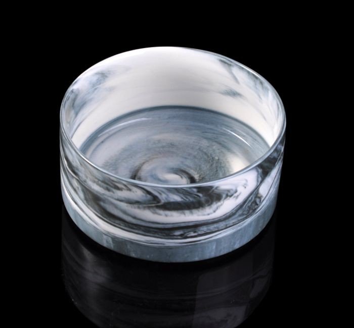 420ml Marble Candle Jar For Scented Candle , Tea Light Candle Holders