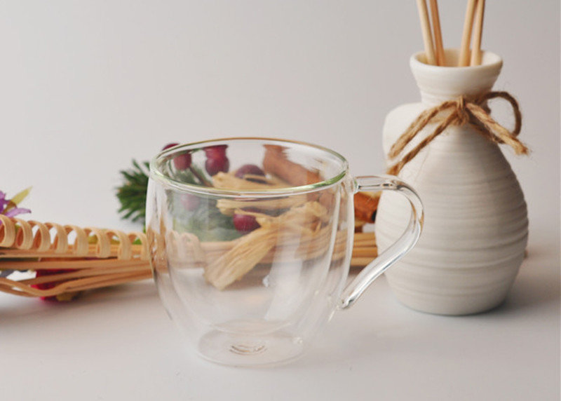 4oz Clear Double Wall Borosilicate Glass Cup For Beer Or Coffee
