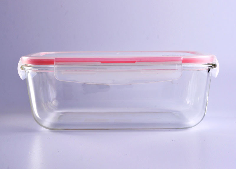 335ml Rectangle Pyrex High Borosilicate Glass Food Container With Lid