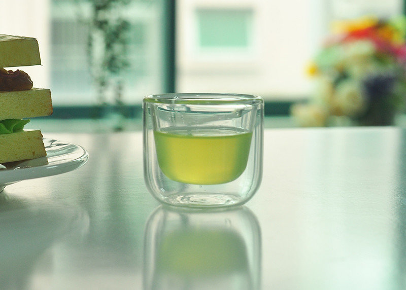 Home Use Popular 50ml Double Glass Coffee Cups Double Wall Glass For Chinese Tea