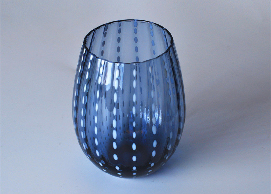 FDA Personalised Color Material stemless wine glasses 530ml Capacity
