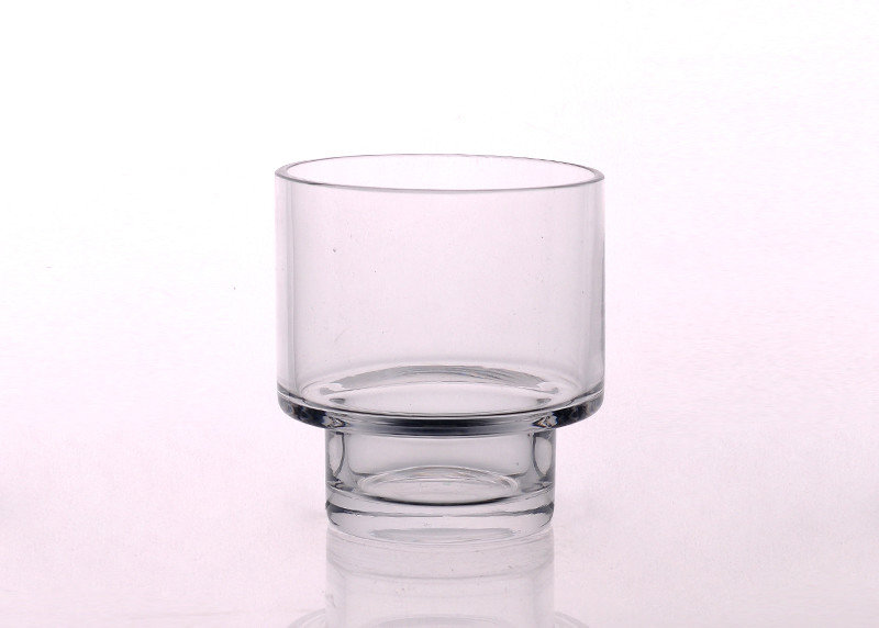18oz Mouth Blown Glass Candle Jar , Deep Bottom glass holders for tea lights