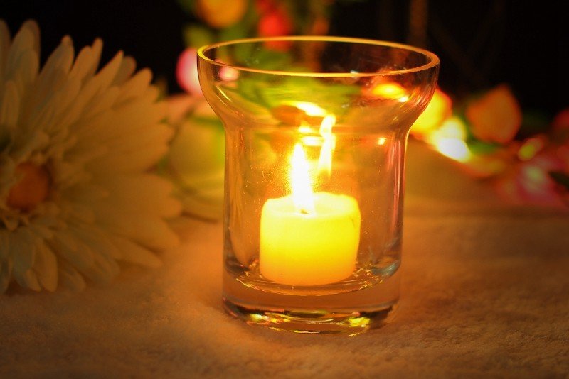 7Oz Mouth Blown Clear Decorating Glass Candle Holders , Astm