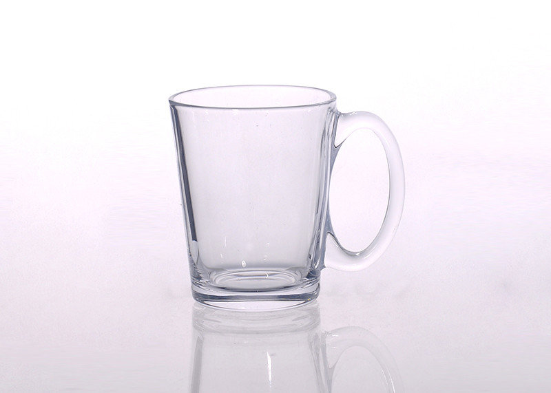 280mL Beverage Water Glass Tumbler with Handle , classic drinking glasses