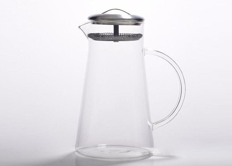 Eco friendly Glass Tableware Heat Resistant Clear Glass Teapot Home Daily Use