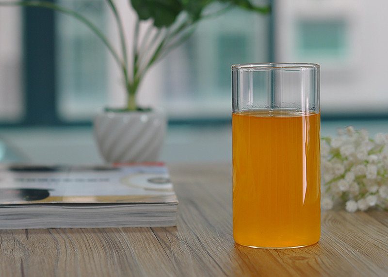 Straight Cylinder 355ml Borosilicate Single Wall Glass Cup Drinkware