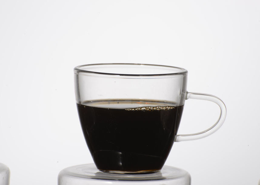 Clear Double Wall Borosilicate Glass Coffee Cup , borosilicate glass cups