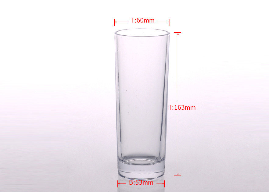 Tall High Ball Water Glass Tumbler , Juice Drinking antique glass tumblers
