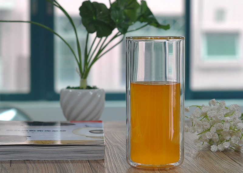 Heat Resisting Double Wall Borosilicate Glassware Coffee Cup 375 ml