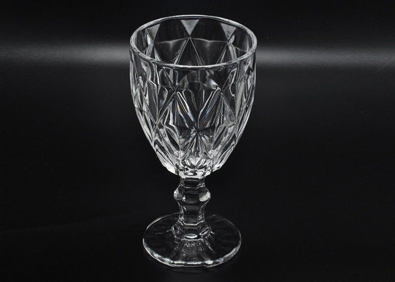 Rocks Bead Stem high white glass Tableware ice cream glass cup / bowl