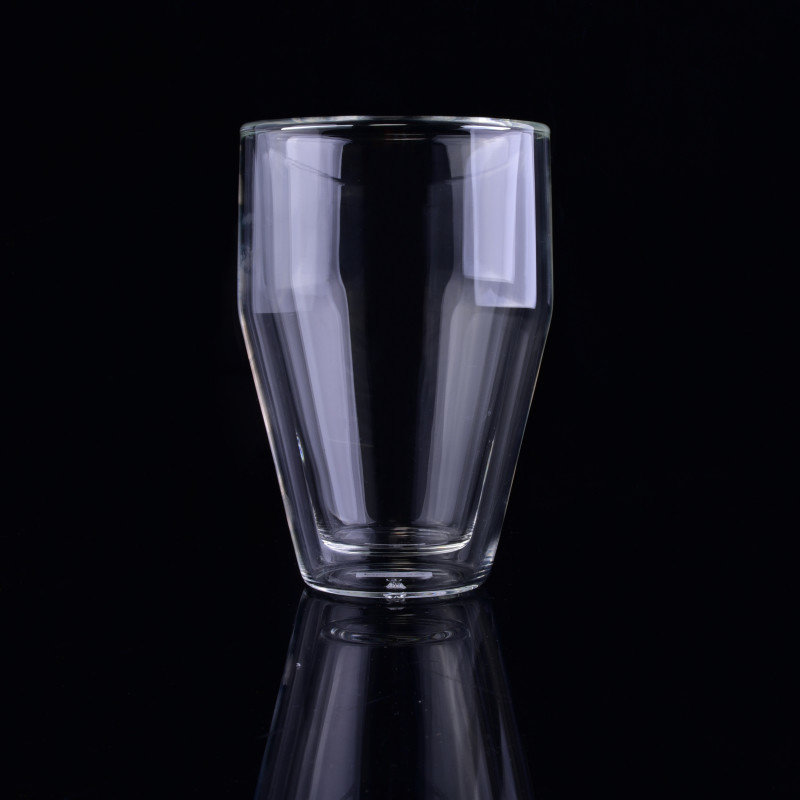 Handmade Votive Double Wall Borosilicate Glass Drinking Tumbler Heat Resistant