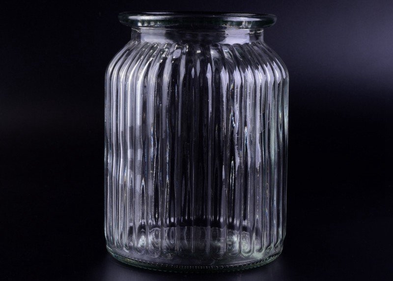 Clear Tall Soy Glass Bottle Candle Holders / 1000ml Glass Candlestick Holders