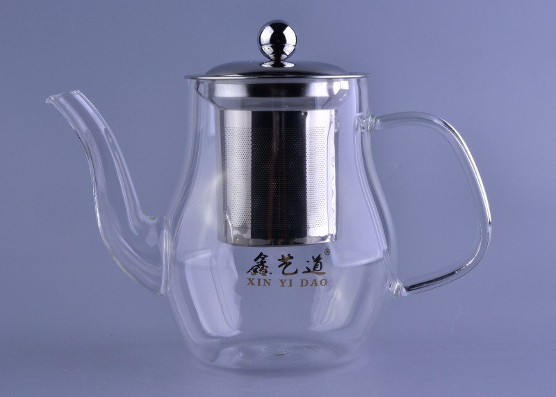 700Ml Volume Heat Resistant Drinking Glasses Teapot With Stainless Filter And Lid