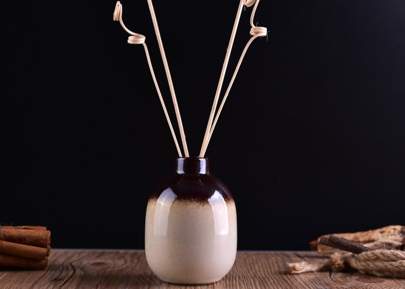 Oil Decorative Reed Diffuser Bottles Transmutation Glazed Aromatic Ceramic