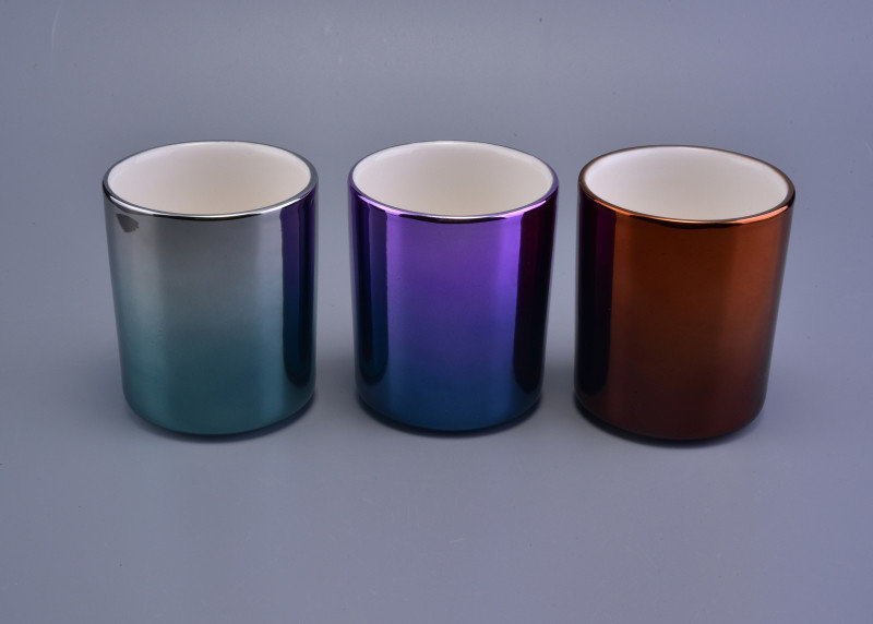 Custom Ceramic Candlestick Holders Home Wedding Decoration , Matching Lids