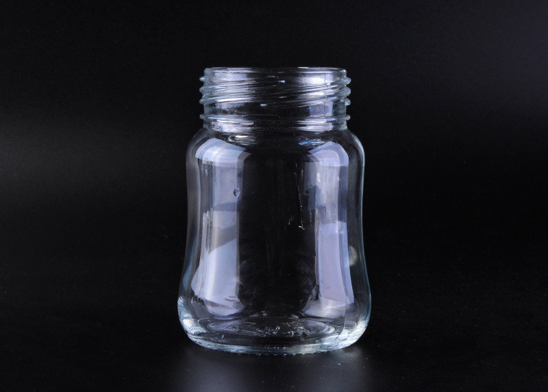 Clear 195ml Baby Milk Bottle Glass Tableware Mouth Blown Craft Heat Resistance