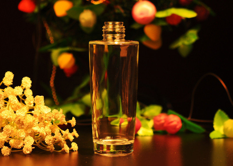 Long Round Glass Perfume Bottles For Personal Care / Home Decor , 140ml