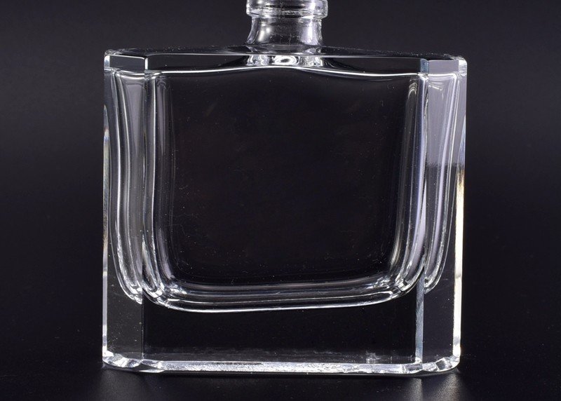 Rectangle Custom Made Glass Perfume Bottles , Glass Spray Pump Bottle