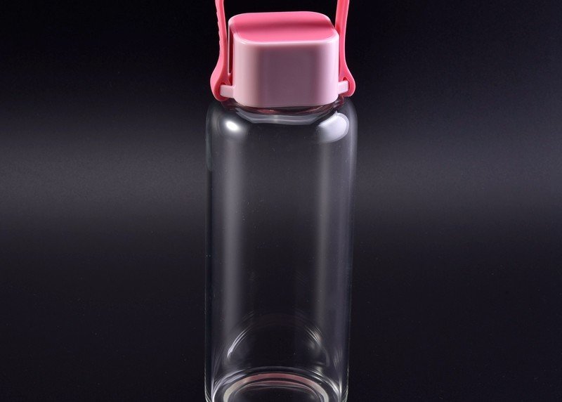 Customized Borosilicate Glass Sports Bottle , Glass Drinking Bottles For Water