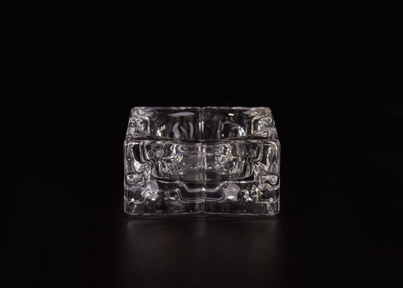 Replacement 15ml Square Glass Candle Holders , Tea Light Crystal Glass Candle Jars