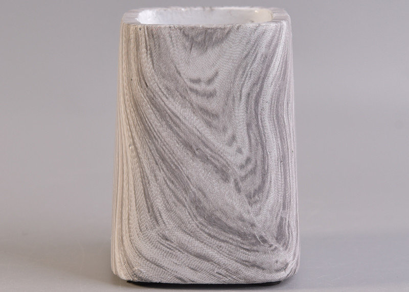 Cement Homeware Concrete Storage Jar , table square candle holders