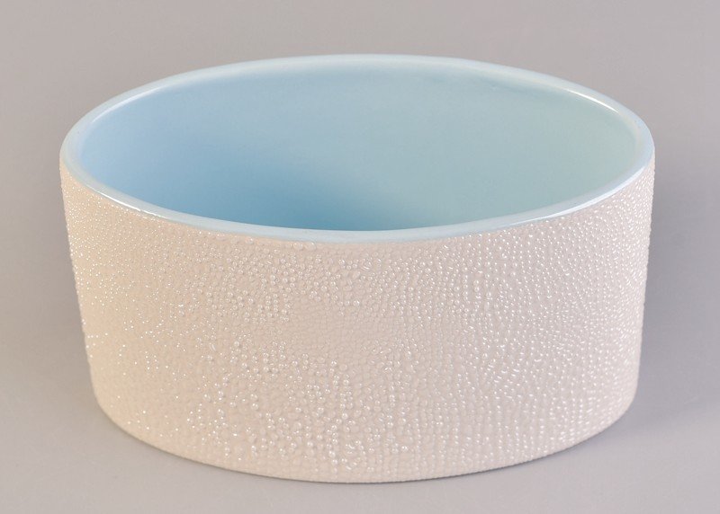 Oval Shape Decorative handmade ceramic candle holders Vessels for Wedding