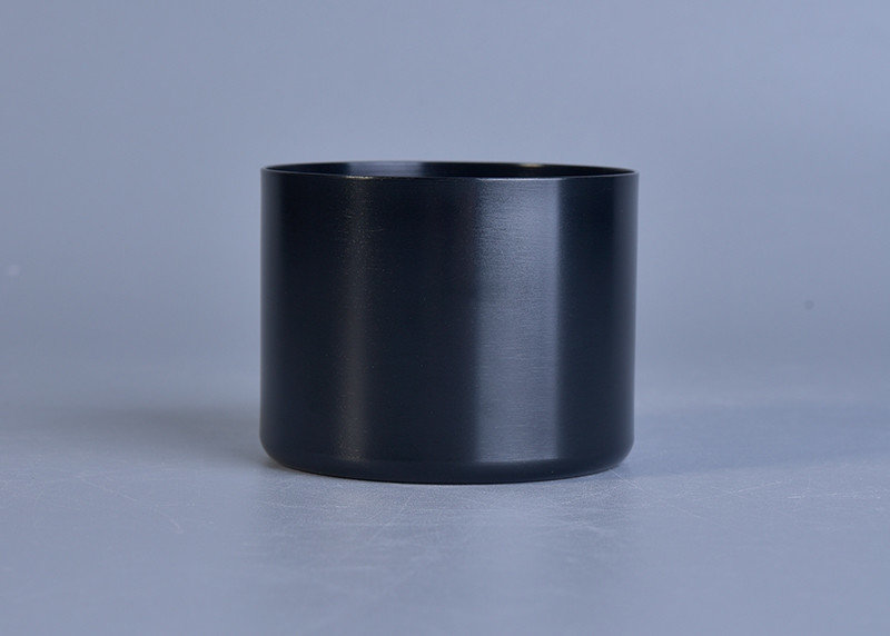 Home Decoration Custom Black Metal Aluminum Tealight Candle Holder Eco - Friendly