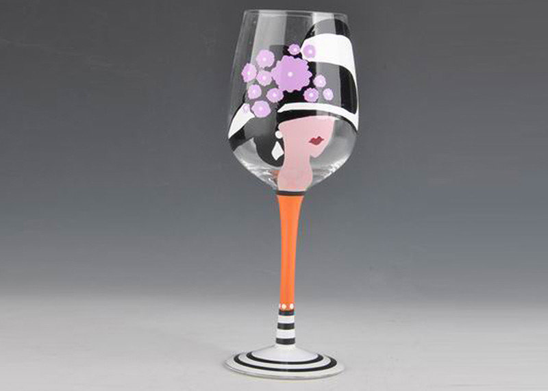 Hand blown Stemware Wine Glasses , stemless red wine glasses for Airline
