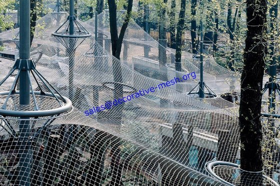 Model of rope mesh installation