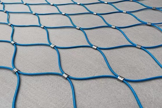 Rope Mesh fence installation