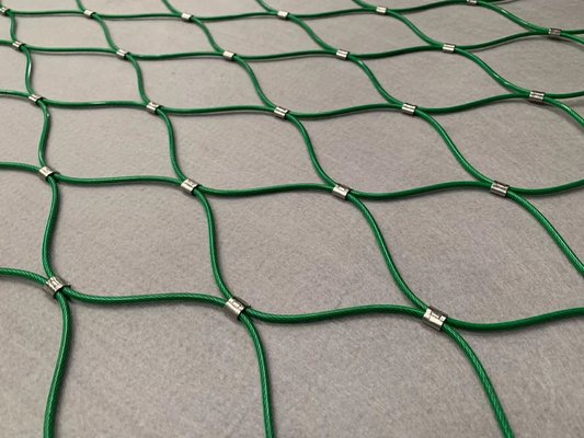 Rope Mesh fence installation