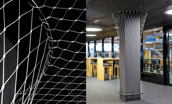 Rope Mesh fence installation