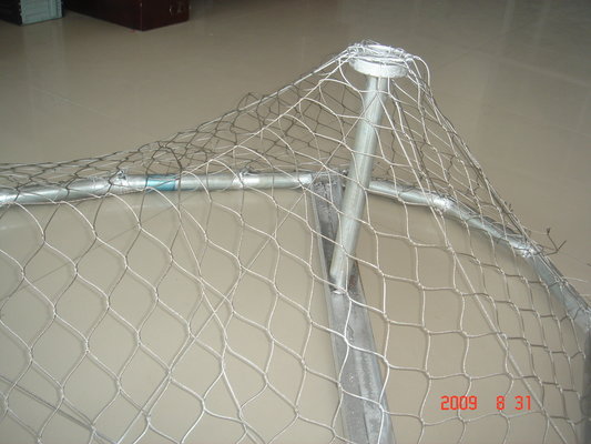Model of rope mesh installation