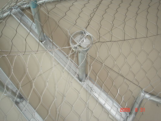 Model of rope mesh installation