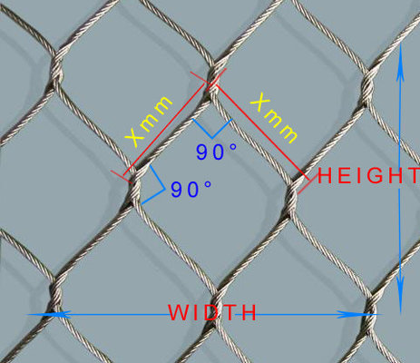 Stainless steel cable netting TYPE RMJ-2476M