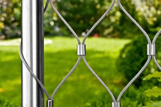 Stainless steel rope mesh,stair balustrade,bridge balustrade,balcony balustrad