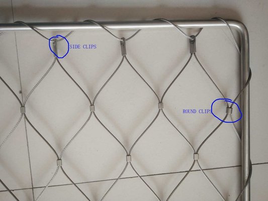 Stainless steel rope mesh frame