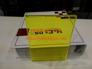 Transparent yellow EVA foil for glass laminating