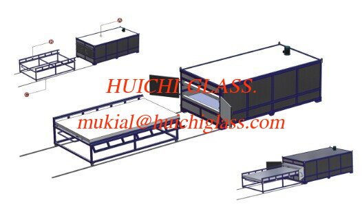 EVA vacuum heating machine for laminating glass