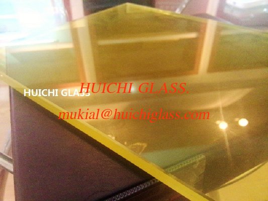 Transparent yellow EVA film for glass laminating