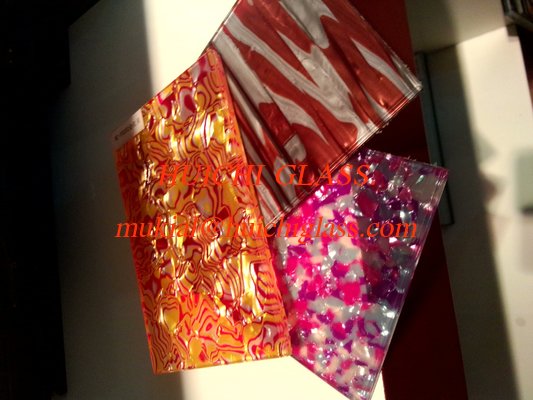 EVA decorative glass insertion