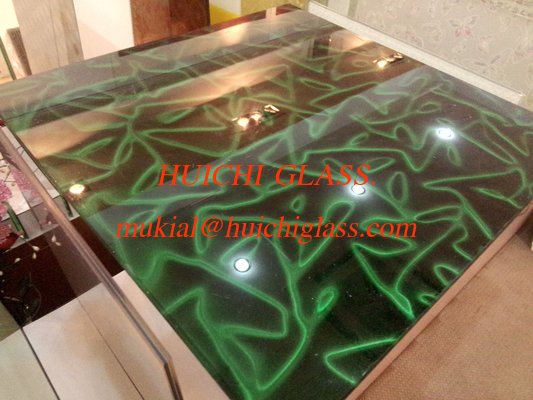 EVA decorative glass insertion