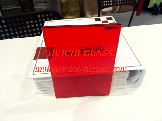 Transparent red EVA foil for glass laminating