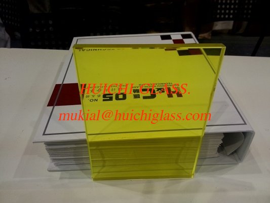 Transparent yellow EVA foil for glass laminating